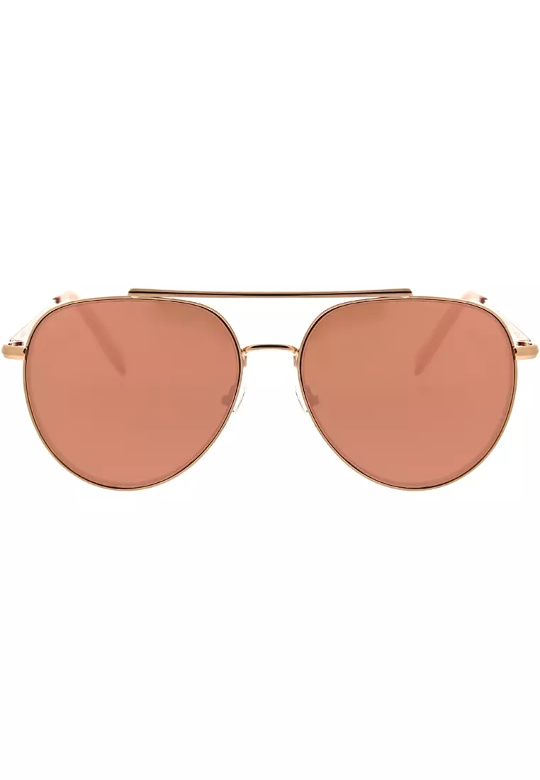 Kendall + Kylie Eyewear Kendall + Kylie Rose Gold Angular Aviator Jett ...