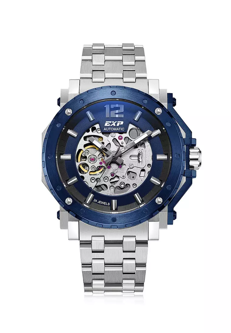 Jual Expedition Expedition Jam Tangan Pria - Silver Blue - Stainless ...