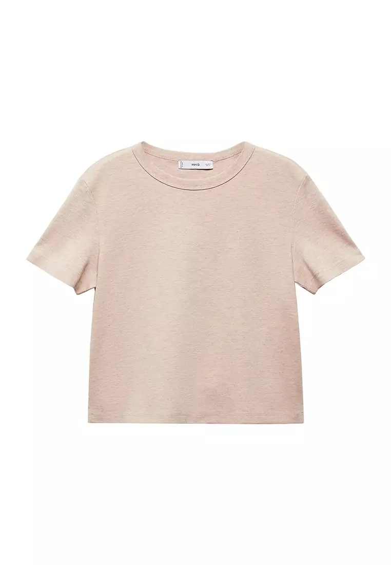 Jual Mango Short Sleeved Cotton T Shirt Original 2024 Zalora Indonesia