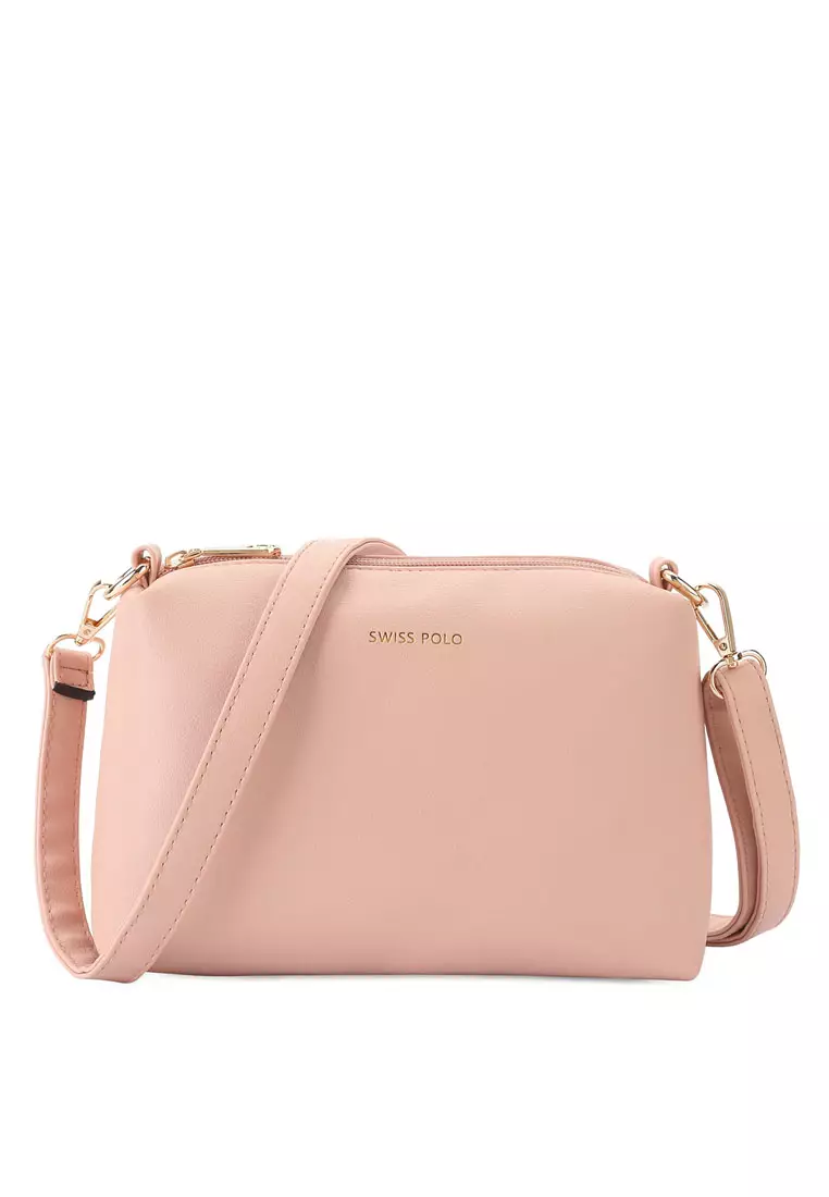 Buy Swiss Polo Women's Sling Bag / Crossbody Bag - Light Pink Online ...