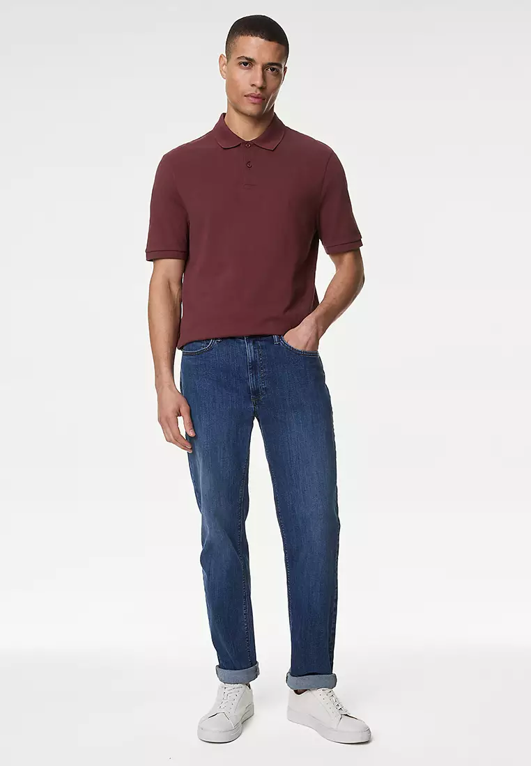 Jual Marks & Spencer Pure Cotton Pique Polo Shirt Original 2025 ...