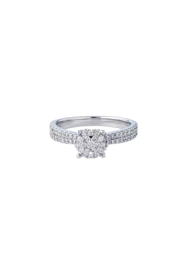 Buy TOMEI TOMEI Diamond Ring, White Gold 750 Online | ZALORA Malaysia