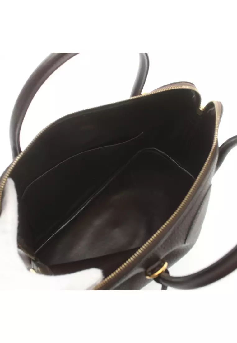 Buy Hermès Pre-loved Hermès bolide 37 Handbag Courchevel Dark brown ...