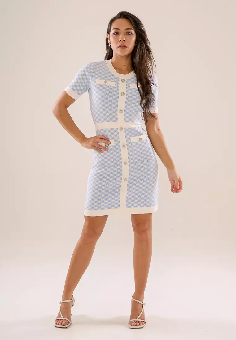 Buy Dressing Paula Color Block Knit Dress Online | ZALORA Malaysia