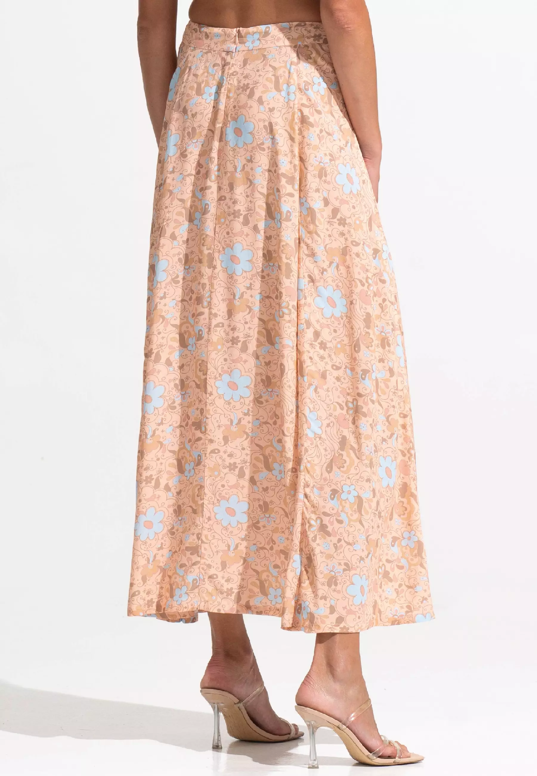 Jual morratobali Morrato Bali - Amara Maxi Skirt Fleur Peach Original 2024 | ZALORA Indonesia