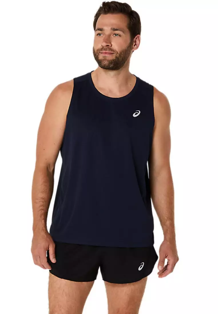 Buy ASICS SILVER SINGLET MEN (BLUE) Online | ZALORA Malaysia