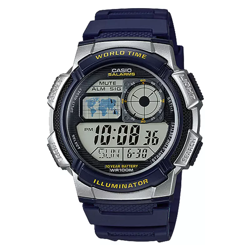 Jual CASIO Jam Tangan Pria Casio General AE-1000W-2AVDF 10 Year Battery Water Resistance 100M ...