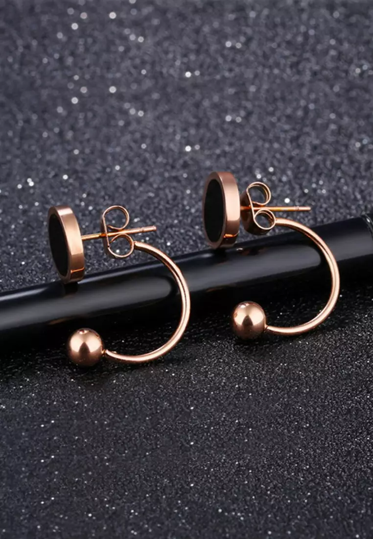 Buy Bullion Gold Triss Back Lobe Earrings 2025 Online | ZALORA