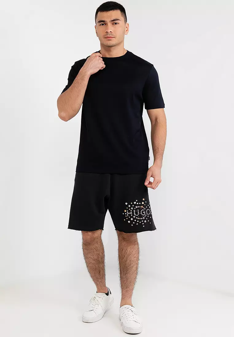 Buy BOSS Studded Logo Bermuda Shorts 2025 Online | ZALORA