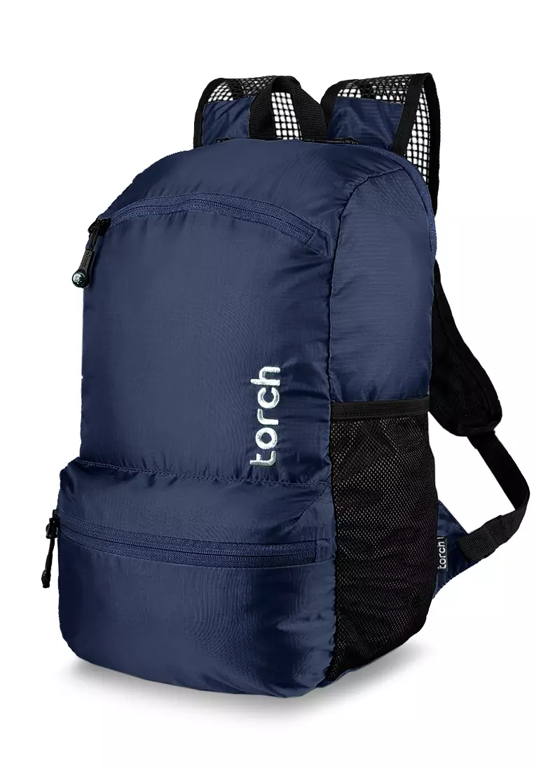 Jual TORCH.ID Torch Tata Navy Foldable Backpack Original 2025 | ZALORA ...