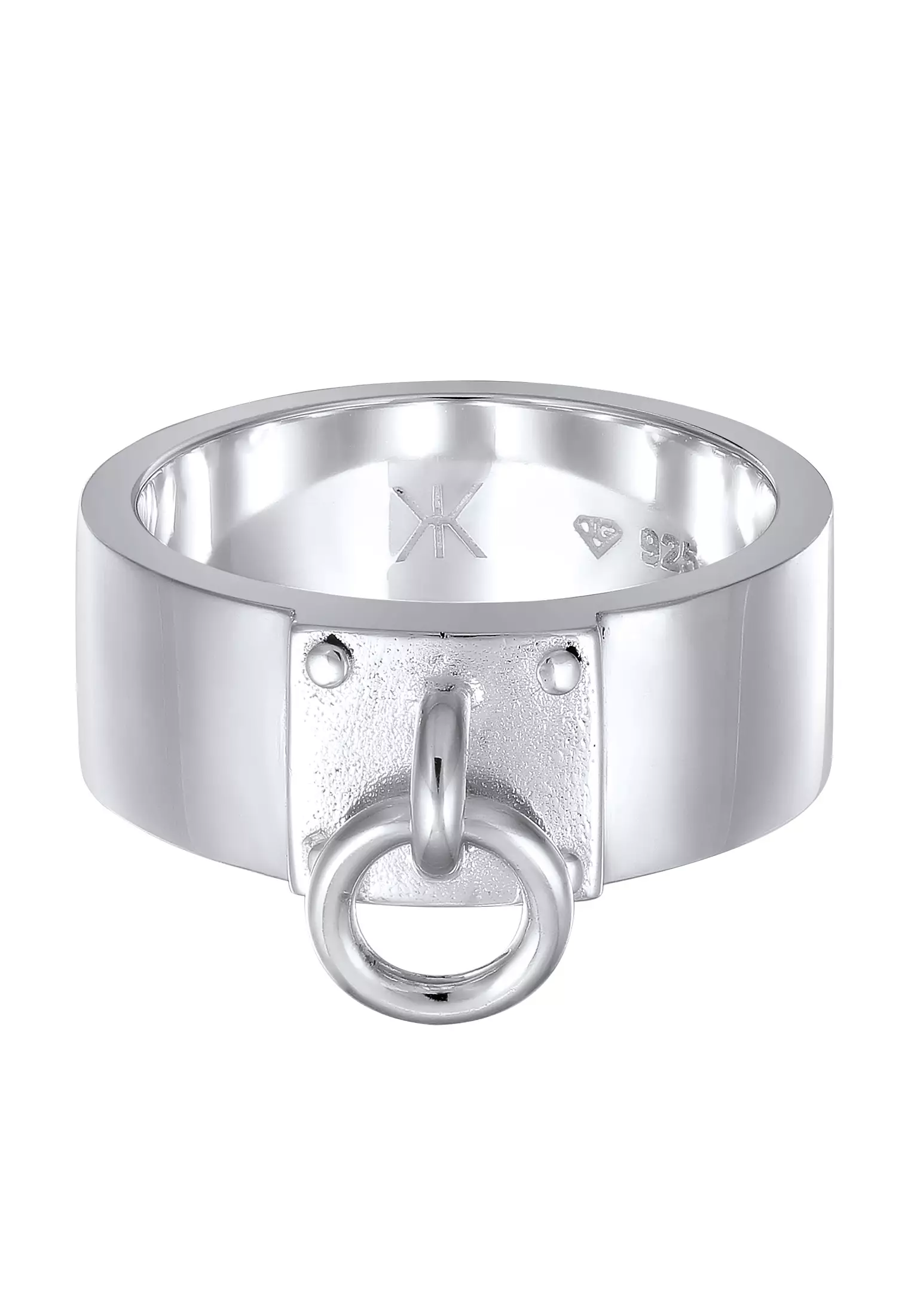 Buy Kuzzoi Ring Men Circle Chunky Silver 2025 Online | ZALORA
