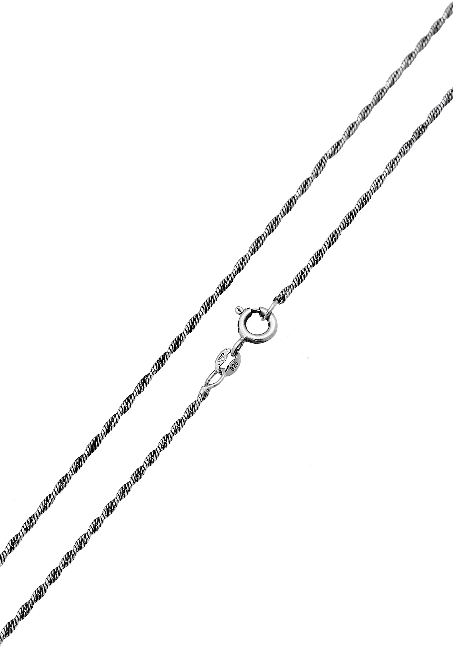 Buy Kuzzoi Men's Silver Twisted Rope Chain Necklace – Oxidised 2026 ...