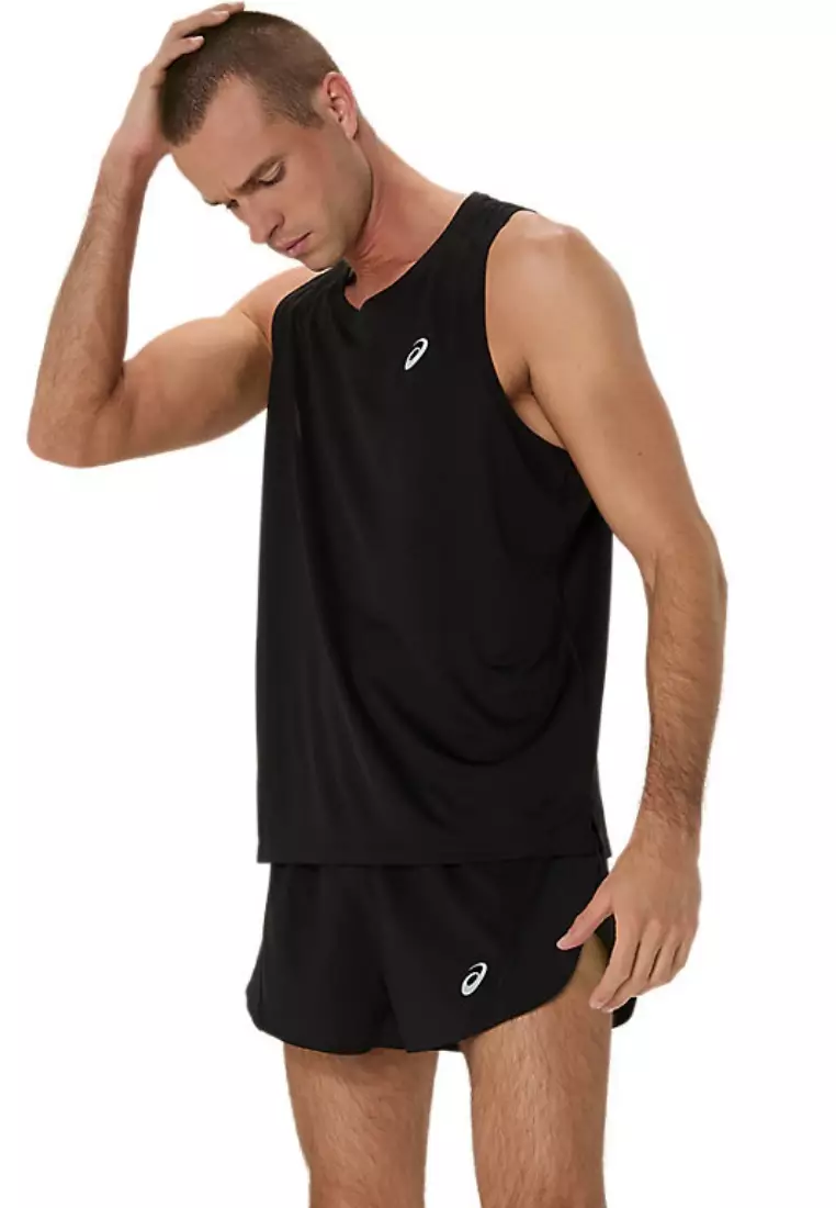 Buy ASICS SILVER SINGLET MEN (BLACK) Online | ZALORA Malaysia