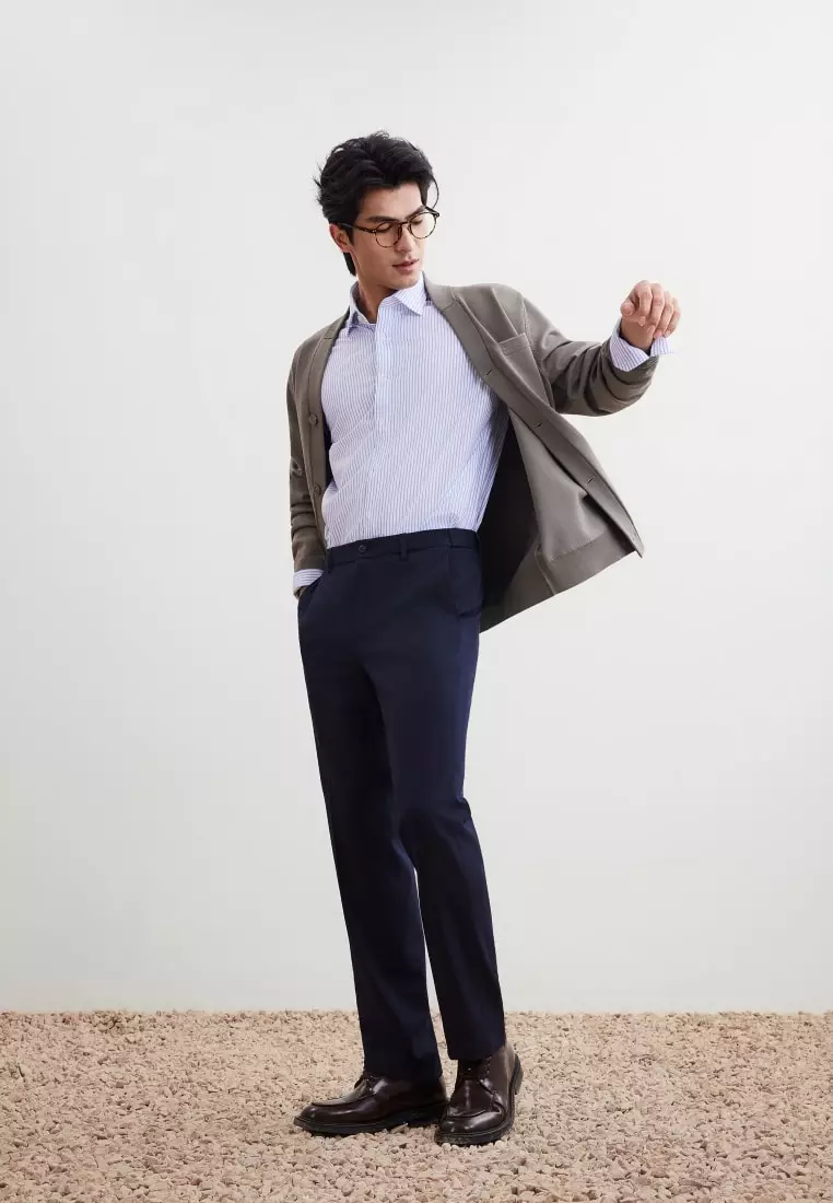 Buy G2000 G2000 Multi-Way Stretch Smart Fit Twill Suit Pants with ...