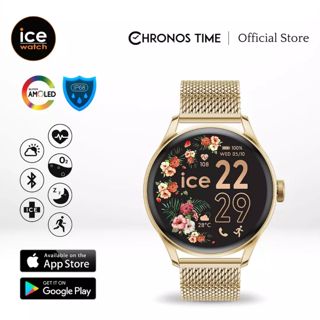 Jual Ice Watch ICE Smart Watch 2.0 round AMOLED 1.20 - Gold 39mm ...