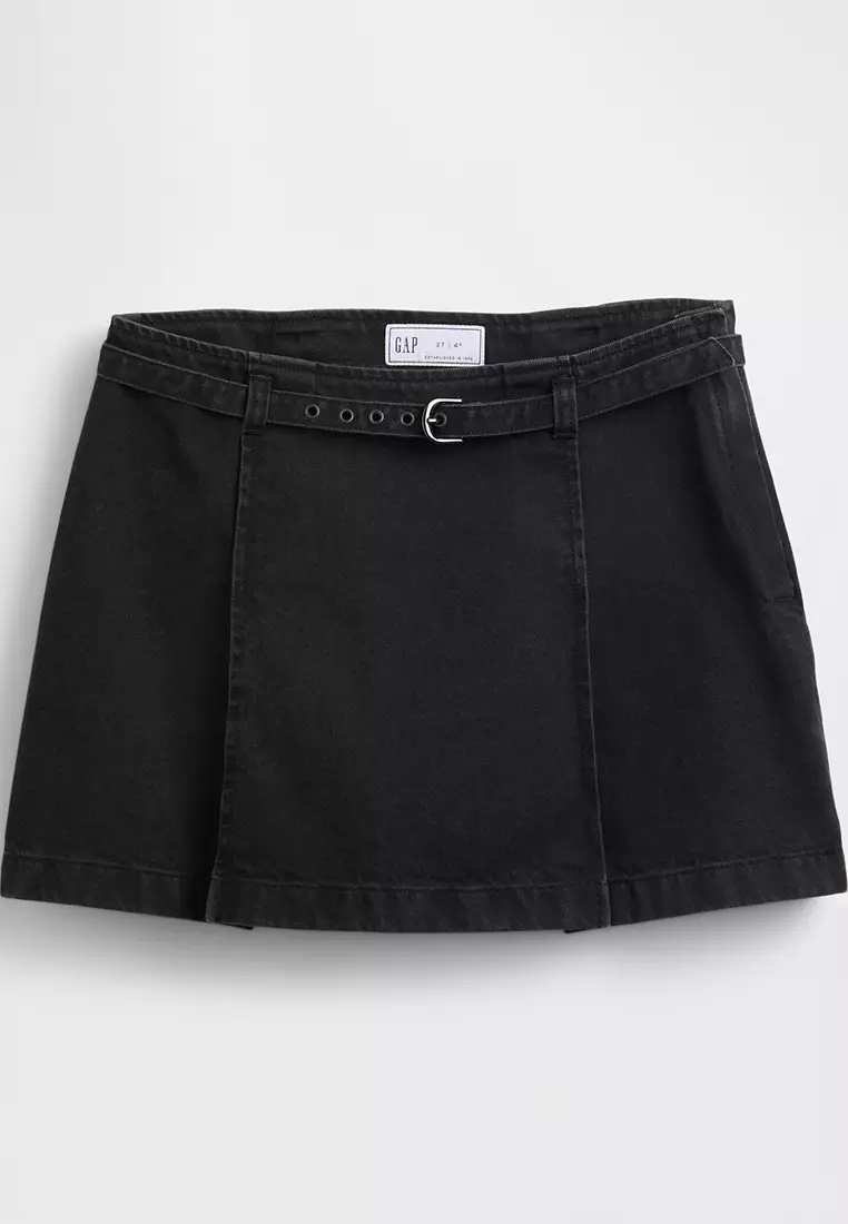Buy GAP Denim Belted Mini Skirt 2026 Online | ZALORA