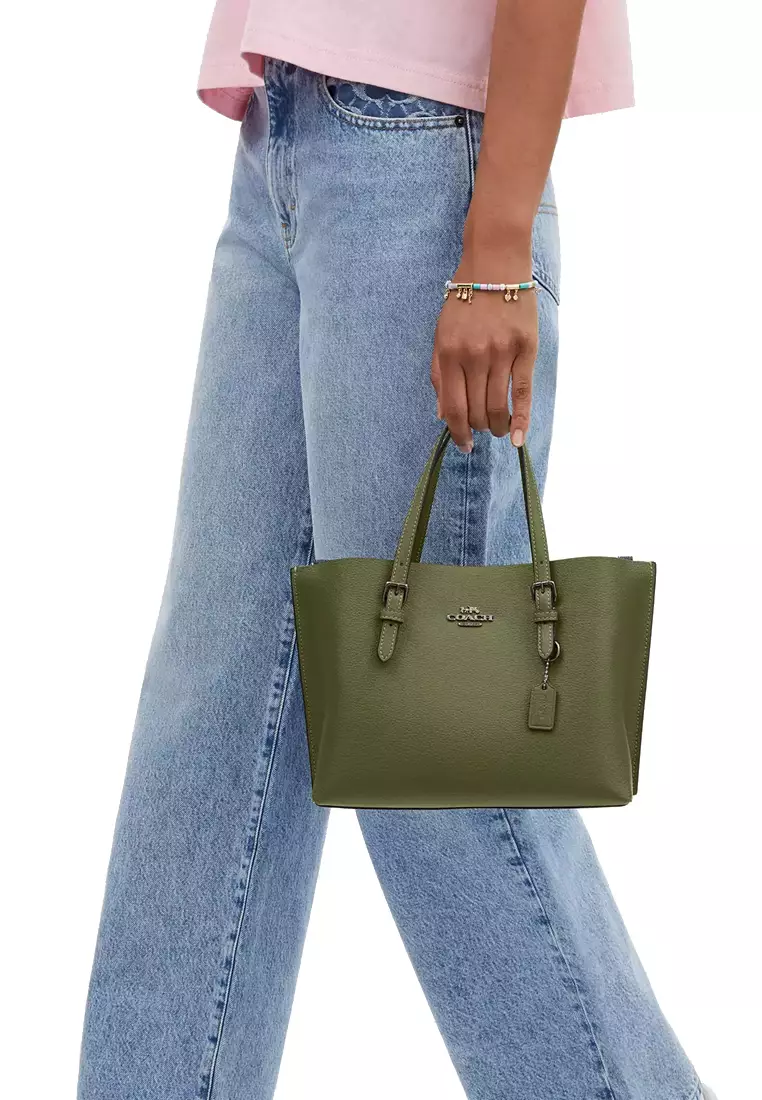 Buy Coach Coach Mollie Tote Bag 25 in Military Green C4084 Online ...