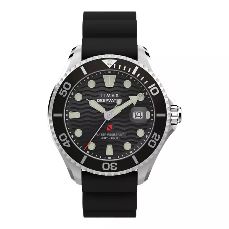 Jual Timex Jam Tangan Pria Timex Deepwater Meridian TW2W81600 Black ...
