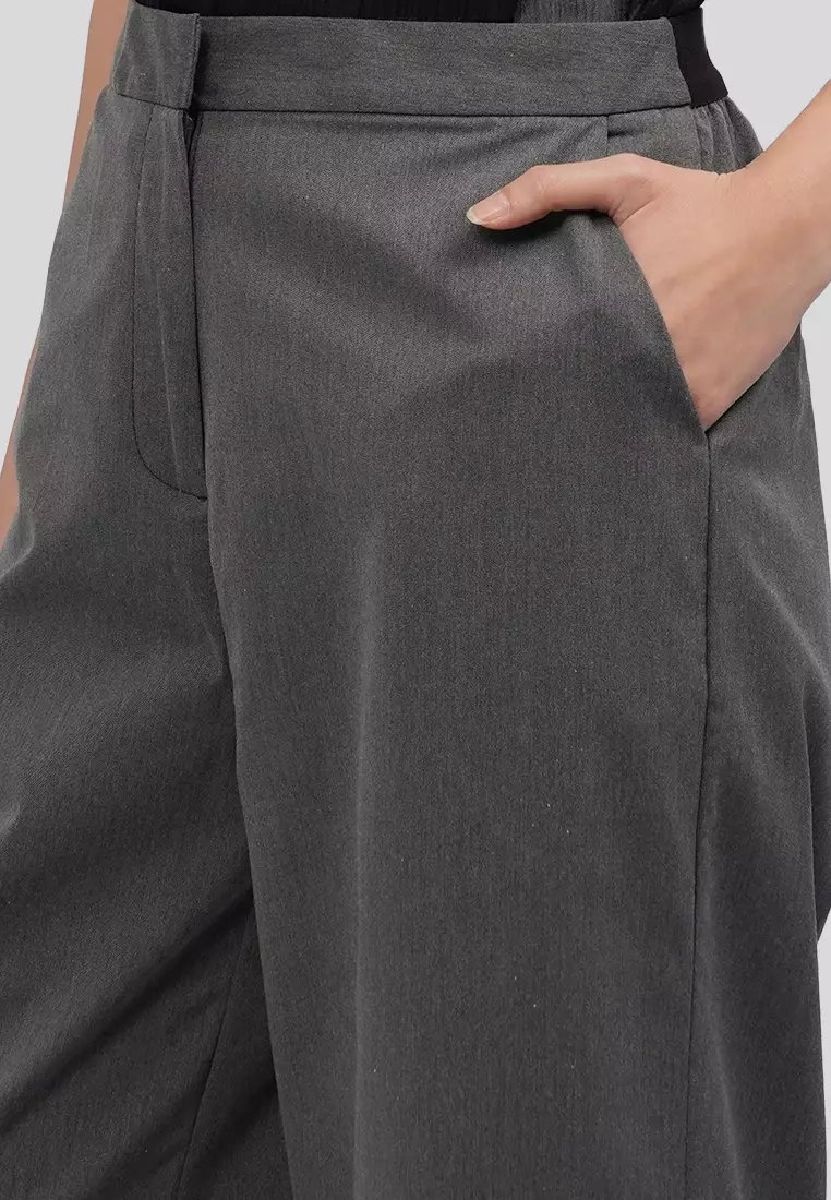 Jual Executive High Waist Wide Leg Pants Original 2025 | ZALORA Indonesia