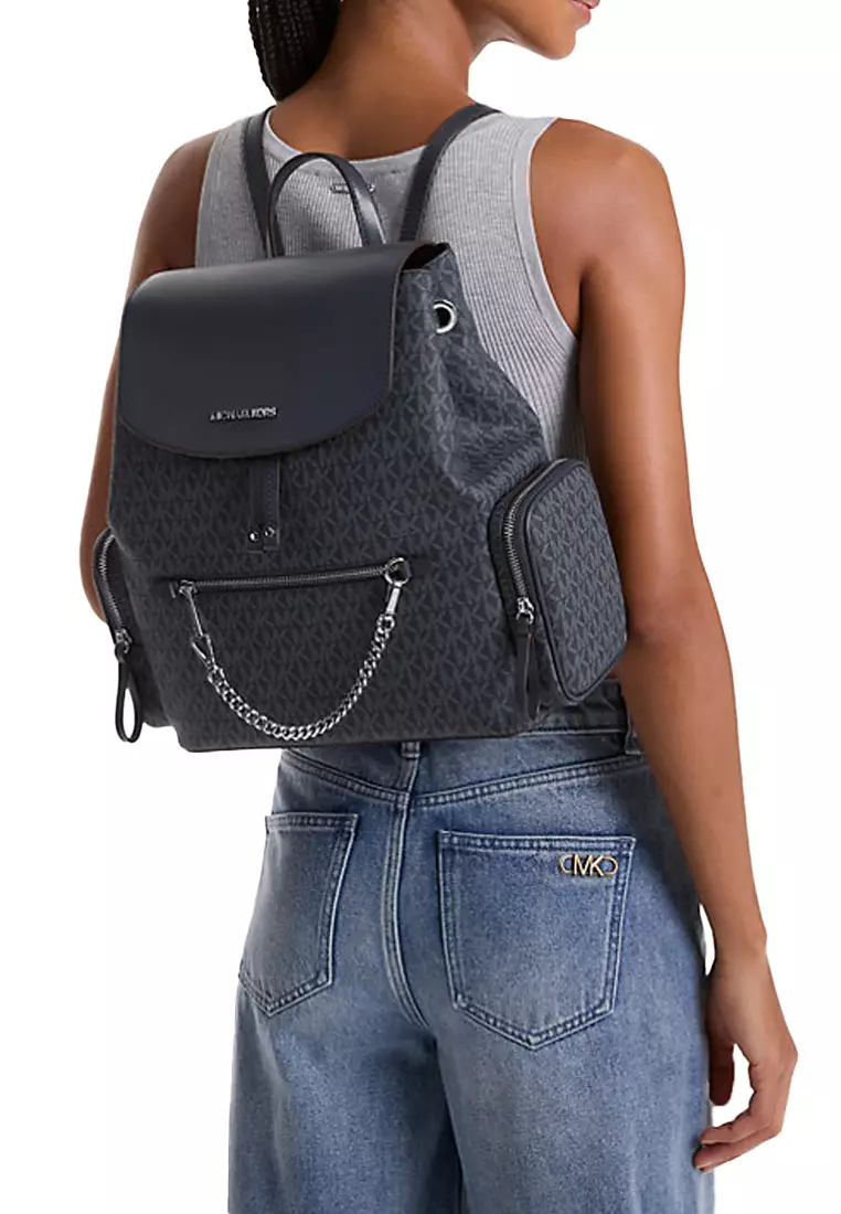Jual MICHAEL KORS Jet Set Women's Backpack Dark in Grey 35T1STTB3B ...