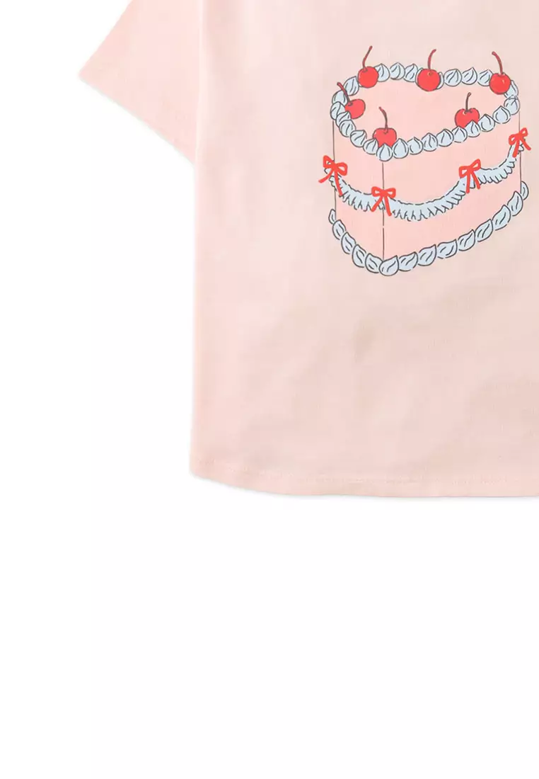 Buy Gingersnaps Kairi T-Shirt with Cake Spot Print 2026 Online | ZALORA ...