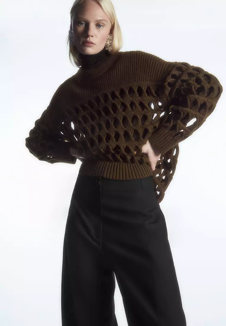 Buy COS Barrel-Leg Utility Trousers Online | ZALORA Malaysia