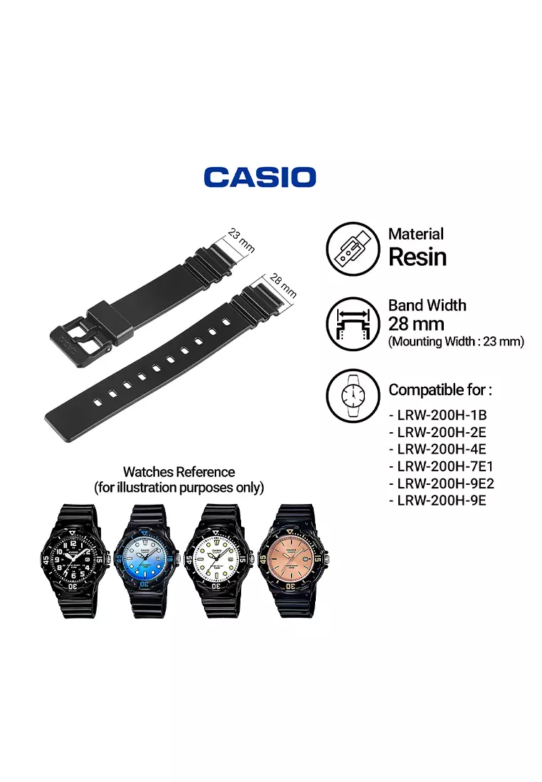 Jual Casio Resin Strap Jam Tangan Analog Wanita Casio LRW-200H Original ...