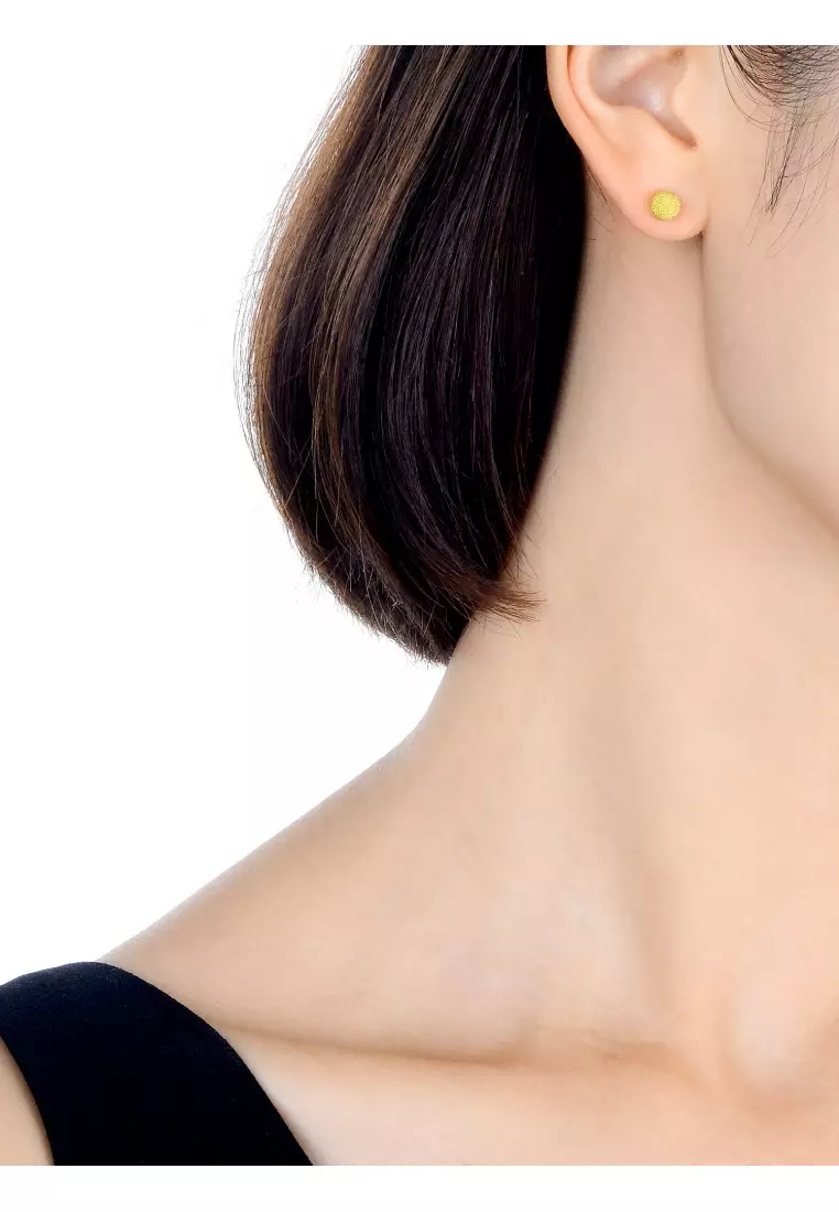 Buy Chow Sang Sang 999.9 24K Solid Gold Beaded Dot Stud Earrings for Women 69672E 2025 Online ...