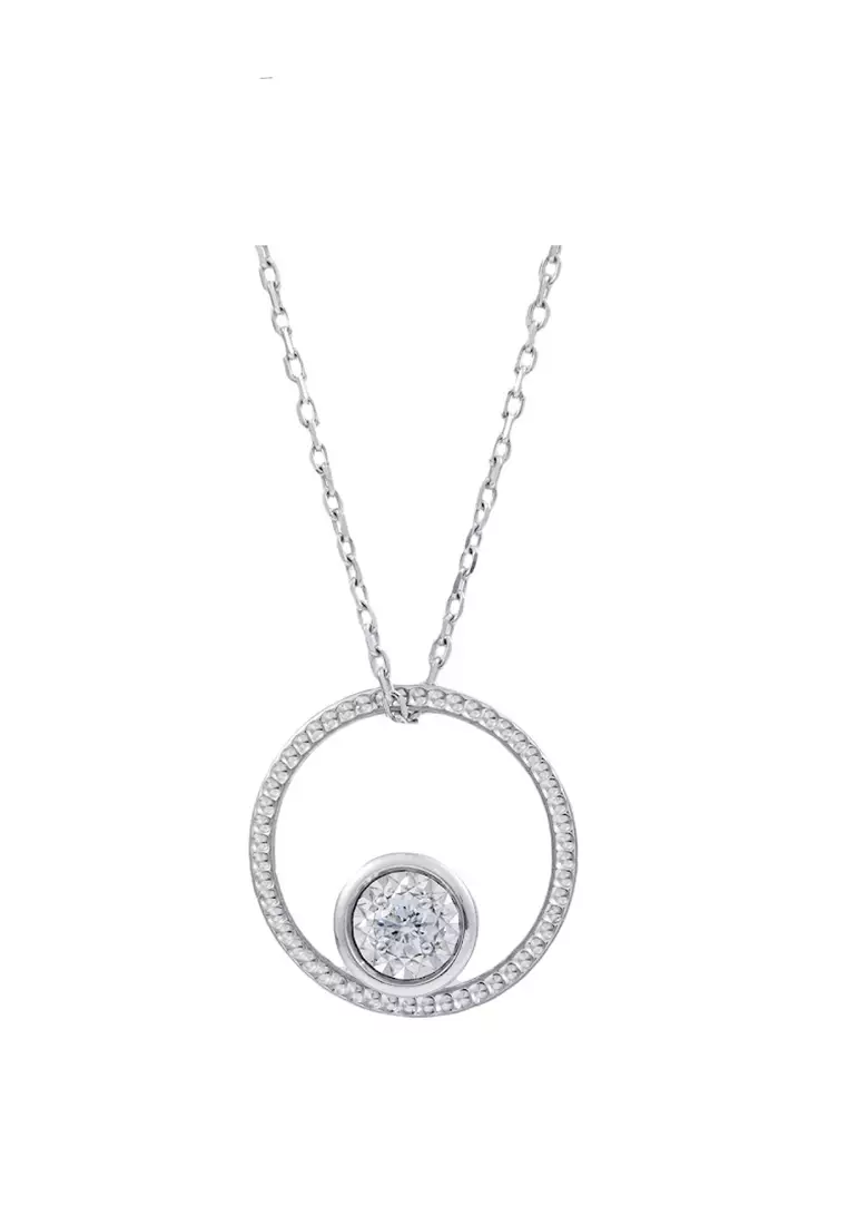 Buy LITZ LITZ 18K White Gold Diamond Necklace C-CD00141-H Online ...