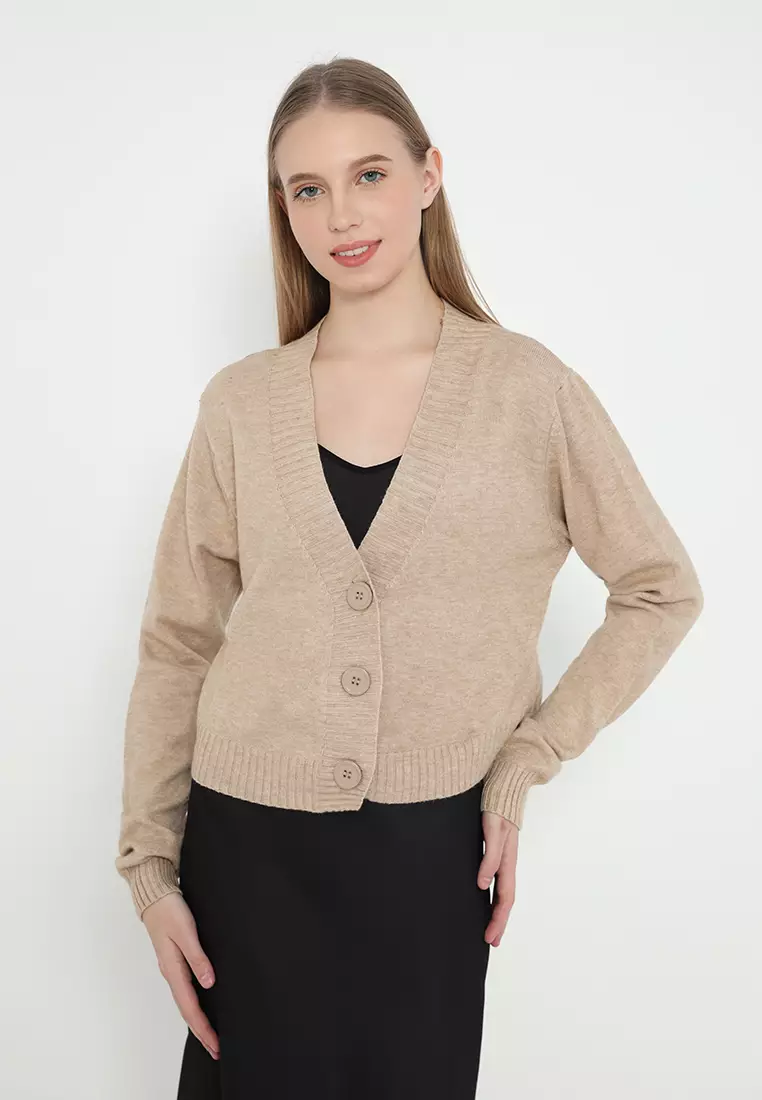Jual Mannequin Premium Crop Knit Cardigan Original 2025 | ZALORA Indonesia