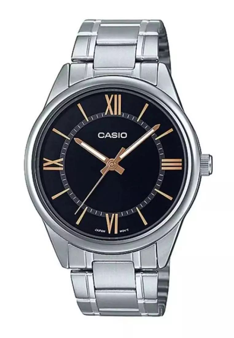 Jual Casio CASIO MTP-V005D-1B5UDF SILVER BLACK Original 2025 | ZALORA ...