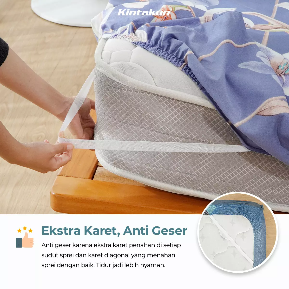 Jual Kintakun Collections Kintakun DLUXE Sprei Duo 2in1 Varelia Tinggi 25cm 120 x 200 Aesthetic ...