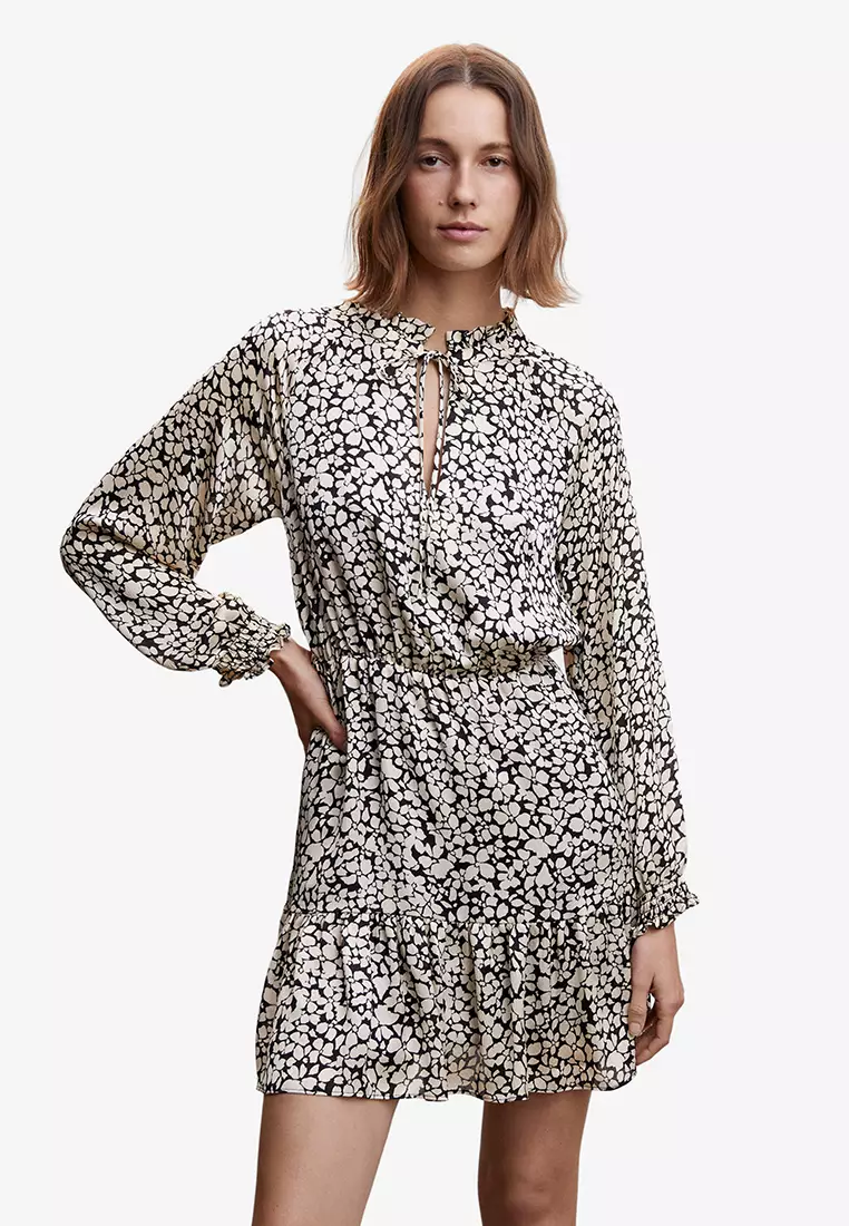 Buy Mango Floral Ruffled Dress 2025 Online | ZALORA Philippines
