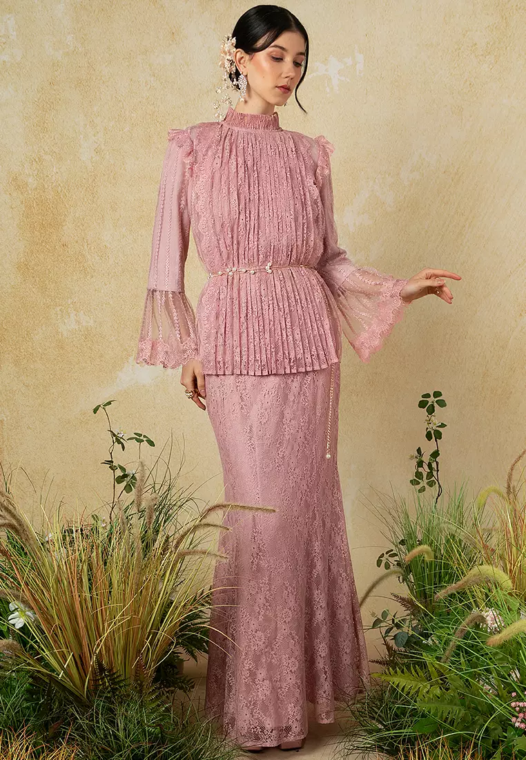 線上選購 Zalia Seliya Flare Top Kurung Set | ZALORA 台灣