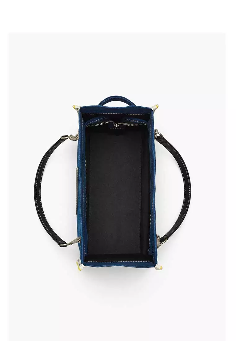 Buy Marc Jacobs The Denim Chain Medium Tote Bag Dark Wash 2F4HTT018H05 ...