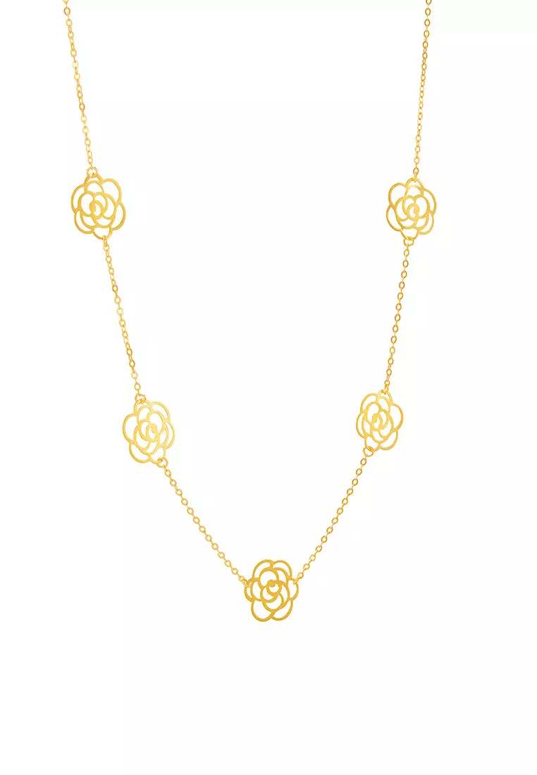 Buy HABIB HABIB 916/22K Yellow Gold Necklace AXN090424 Online | ZALORA ...
