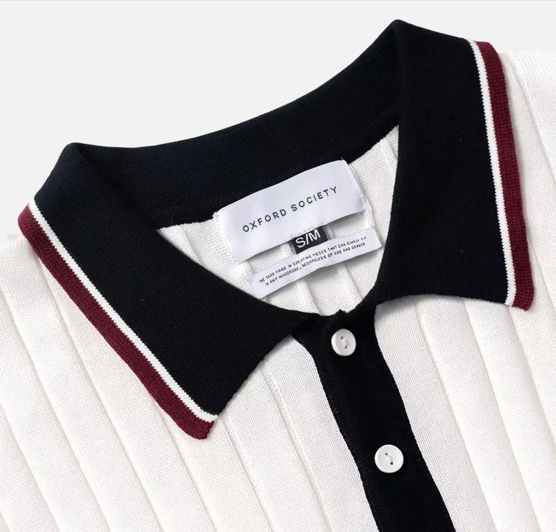 Jual Oxford Society Oxford Society Weston Knit Polo Ivory Kaos Polo ...