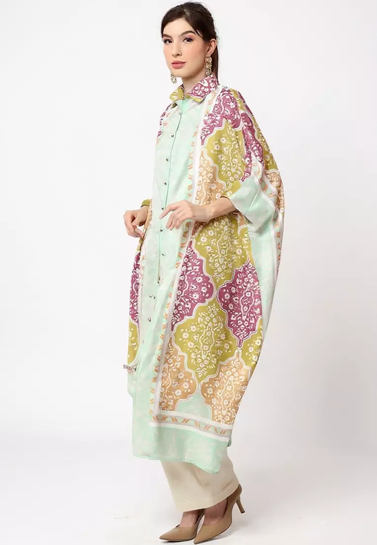 Buy Kanzi by liza yahya Kanzi Collared Kaftan 2026 Online | ZALORA