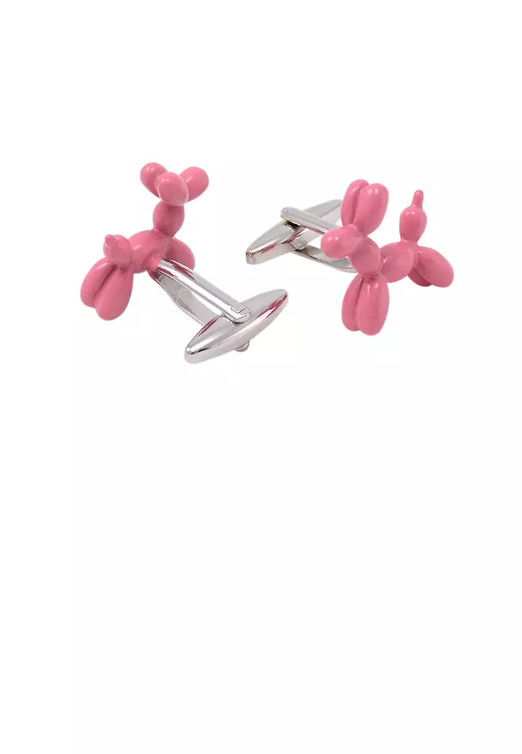 Buy SOEOES Simple Cute Pink Puppy Cufflinks Online | ZALORA Malaysia