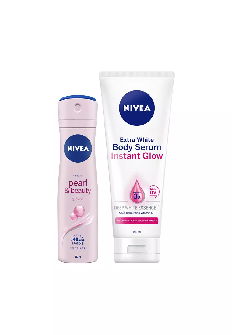 Jual NIVEA NIVEA Body Package - Pearl & Beauty Spray + Instant Glow ...