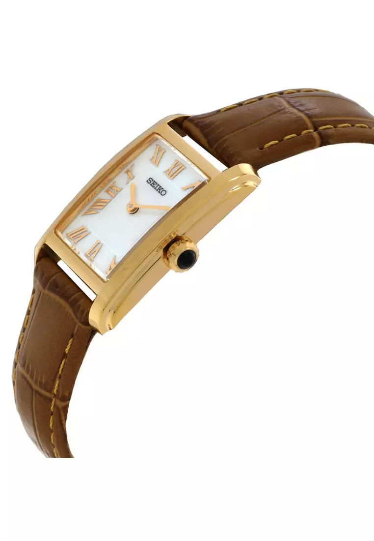 Buy Seiko Seiko Essentials Collection Rectangular Case Mother-Of-Pearl ...