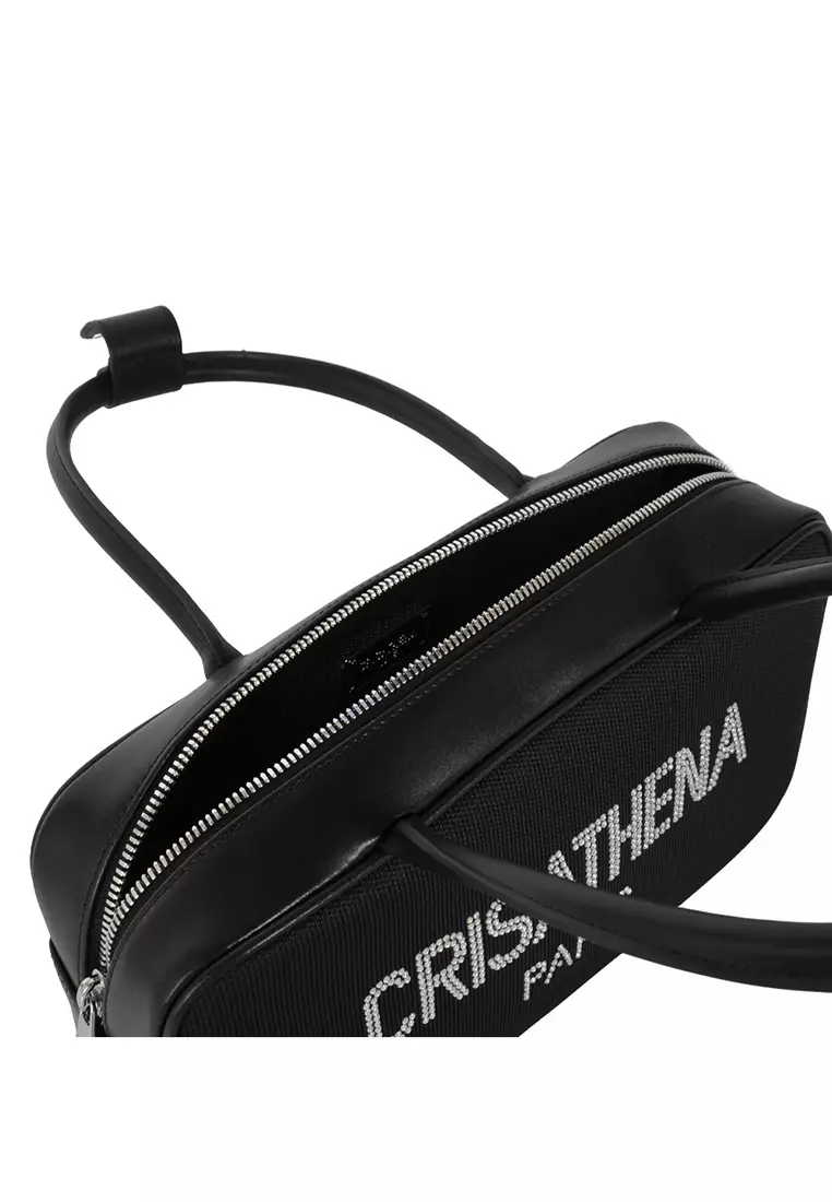 Buy Crisathena Glam Bowling Shoulder Bag in Black Online | ZALORA Malaysia