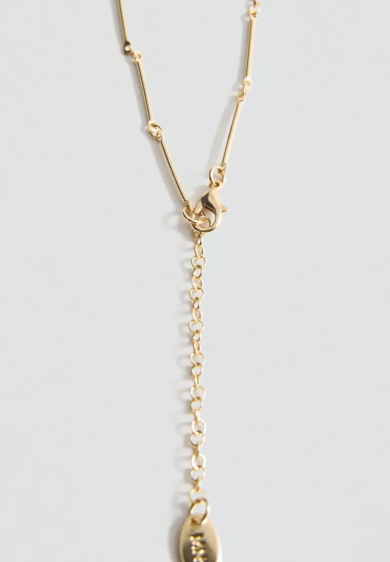 Buy Mango Combined Bead Chain Necklace Online | ZALORA Malaysia
