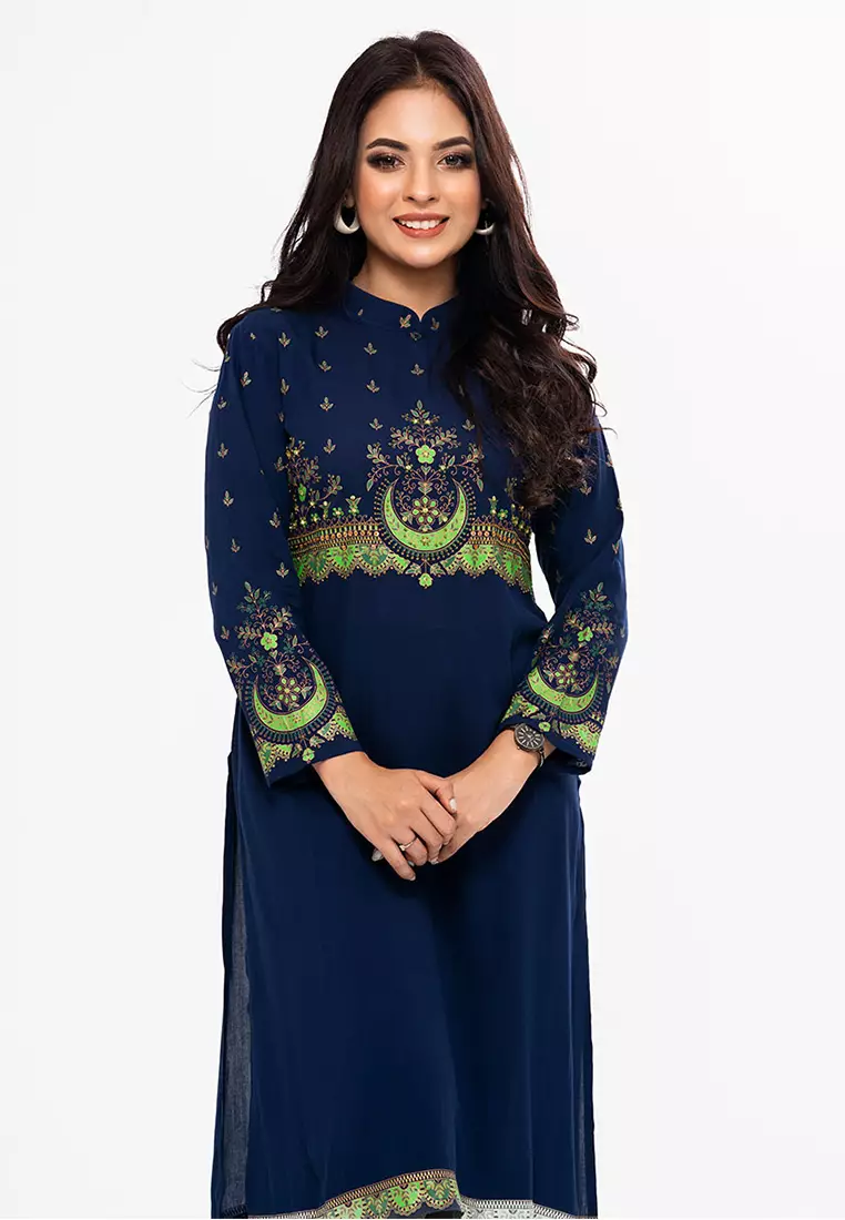 Buy Le Reve Le Reve Women's Printed Straight Kameez 2026 Online | ZALORA
