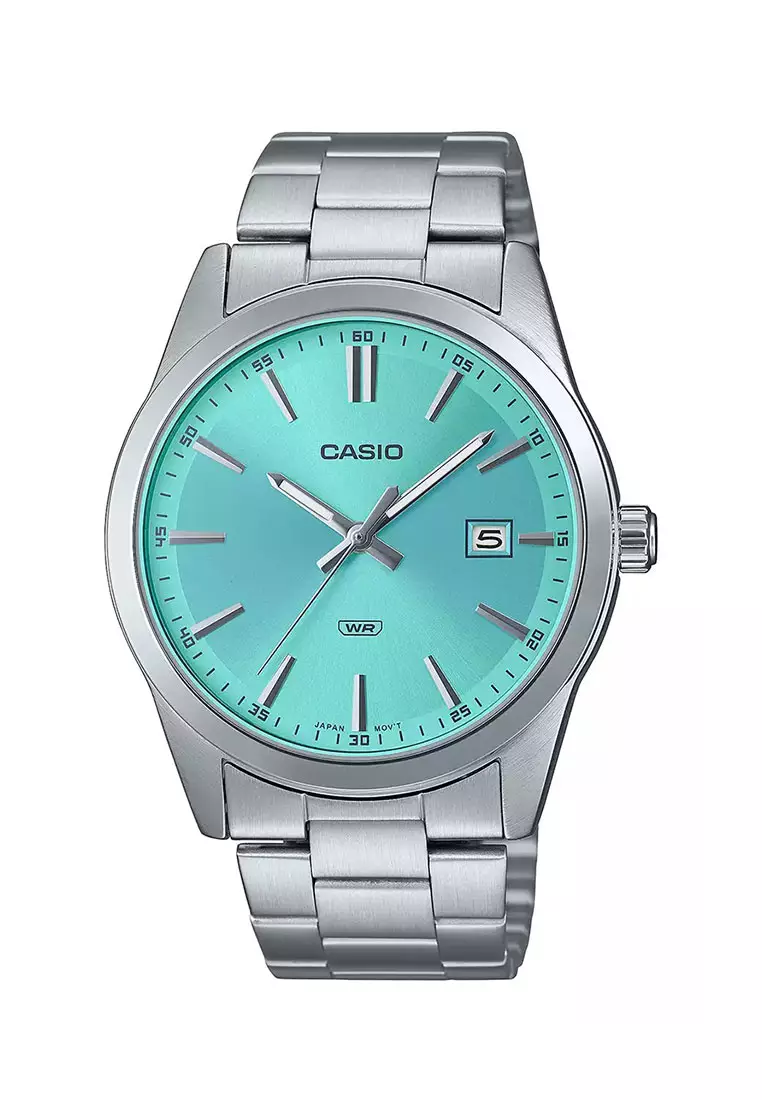Jual Casio Casio Jam Tangan Pria - Silver Light Blue - Stainless Steel ...