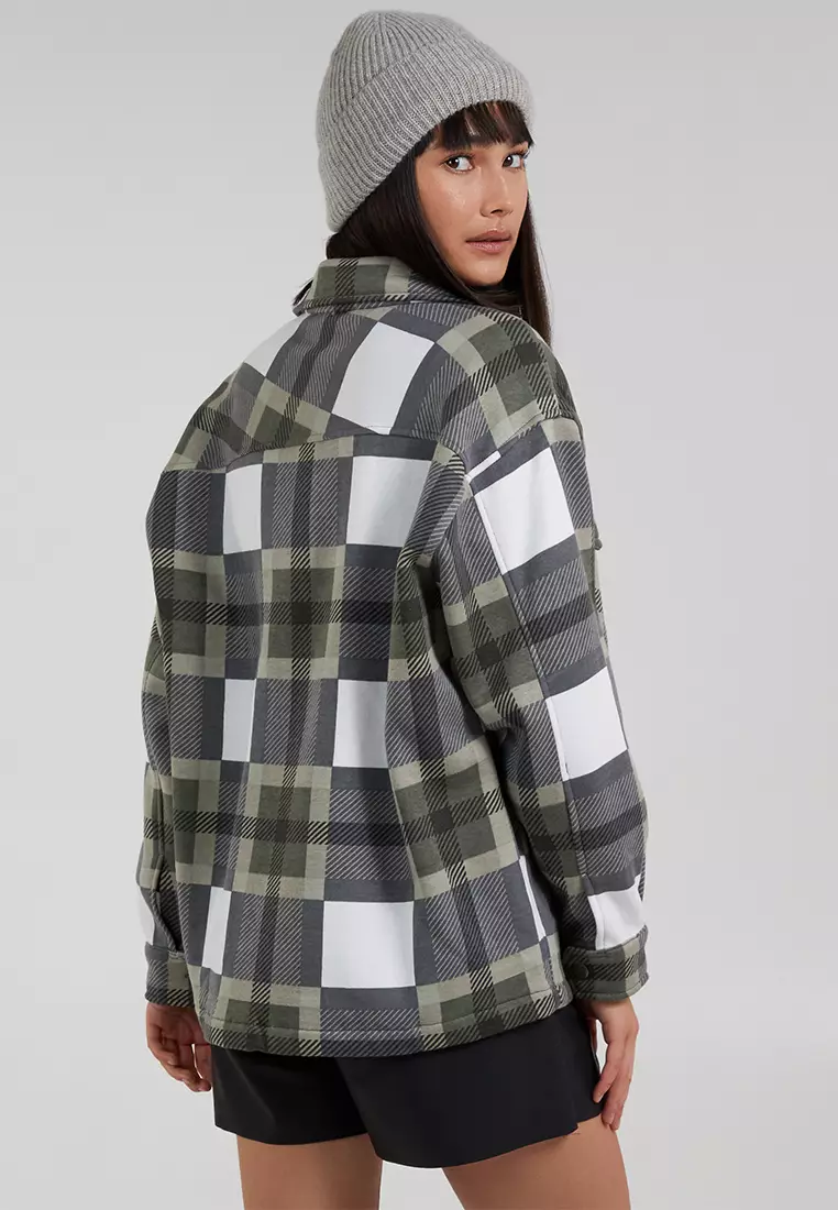 Pink Vanilla Pink Vanilla Slate Check Shacket 2025 | Buy Pink Vanilla ...