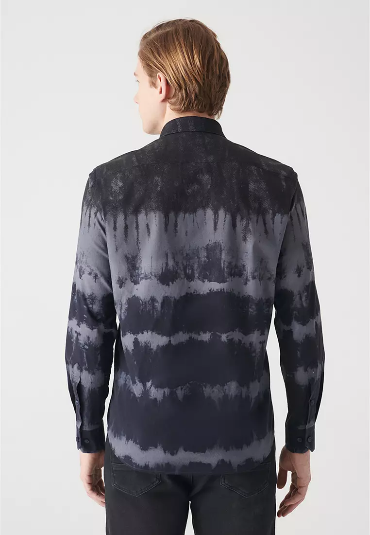 Buy Avva Printed Buttoned Collar Slim Fit Shirt 2025 Online | ZALORA ...
