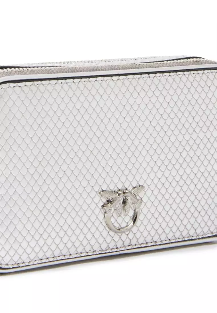 Buy Pinko Laminated reptile-effect crossbody Online | ZALORA Malaysia