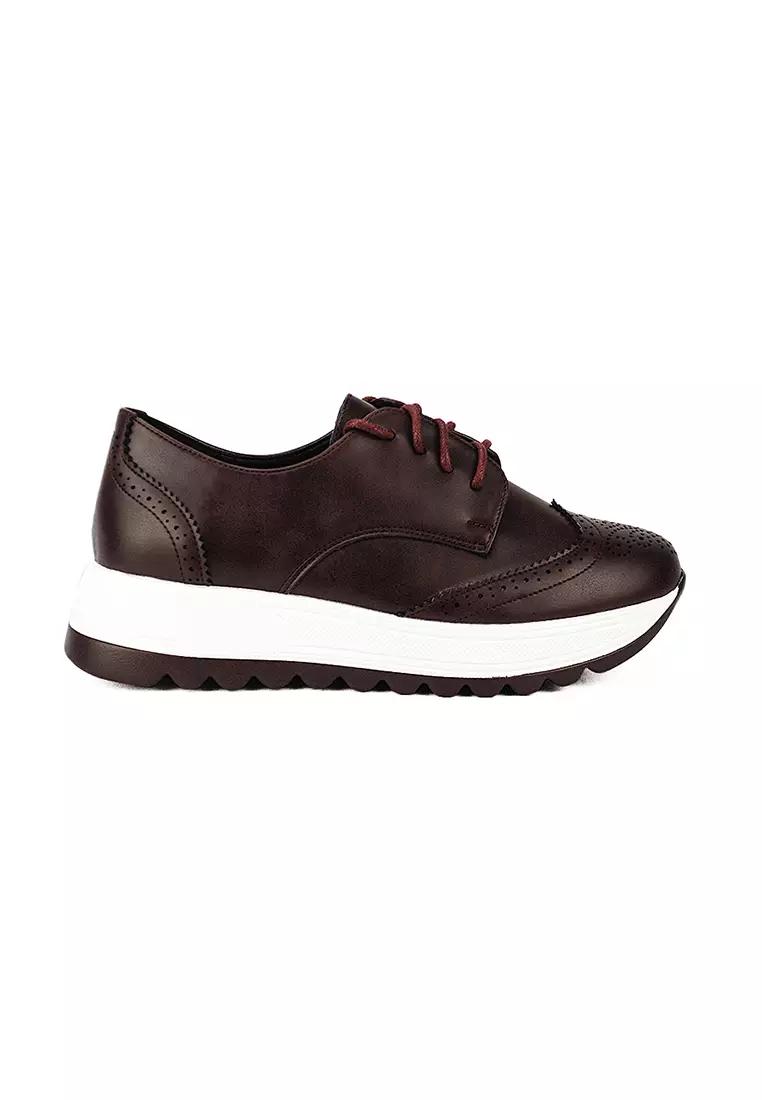 Buy Mario D' boro Runway Women's Formal Oxford Shoes LW 26021 Dark ...