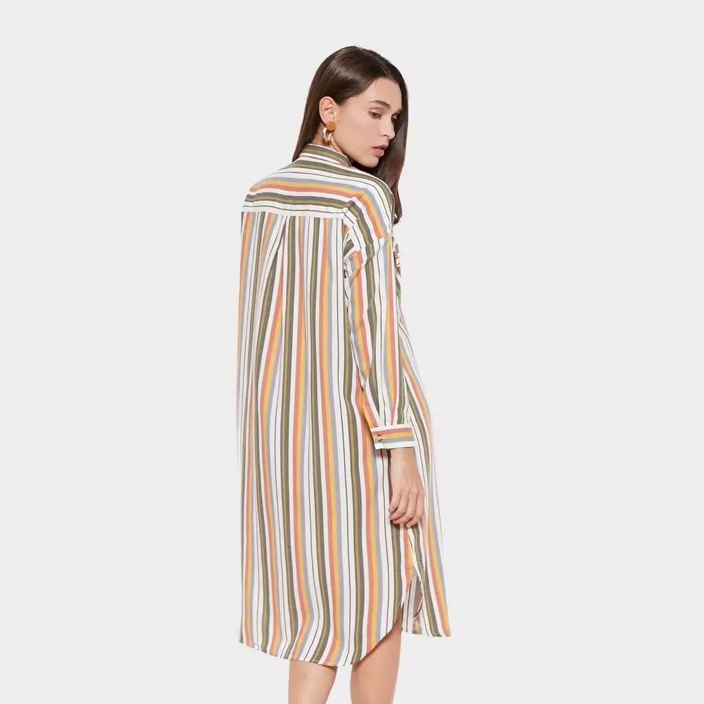 Jual Graphis GRAPHIS Stripe Midi Dress Original 2025 | ZALORA Indonesia